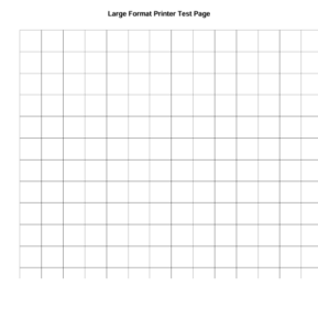 Large Format Printer Test Page - PrintTester