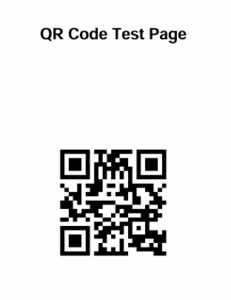 Qr Code Printer Test Page Printtester